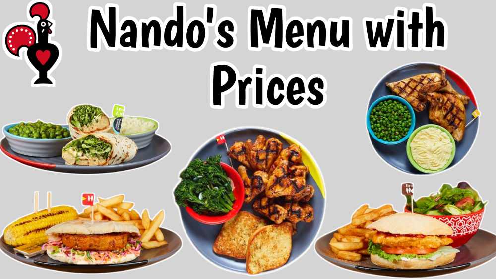 Nando's Menu with Prices 2025 United Kingdom [UPDATED]